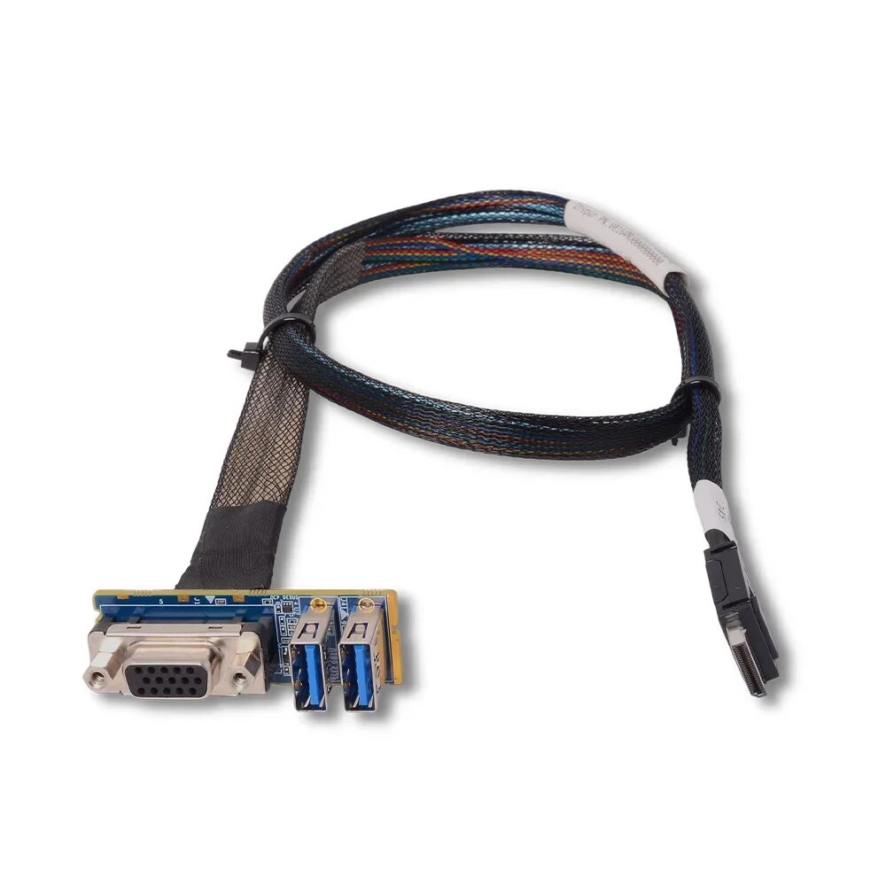 SPEEDIER Кабель SFF-8611 to VGA to USB3.0 80 см