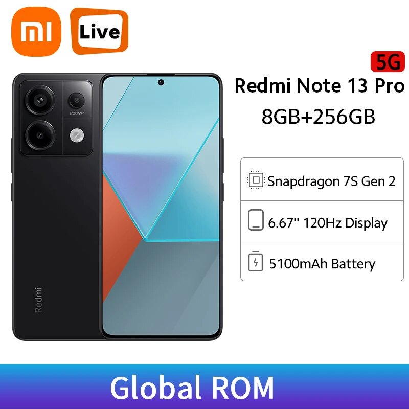 Смартфон Xiaomi Redmi Note 13 Pro 5G, 8/256ГБ, global