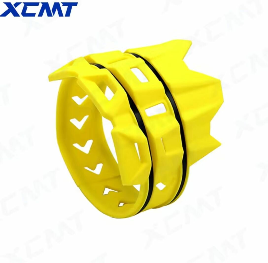 Защита глушителя на эндуро/питбайк желтая