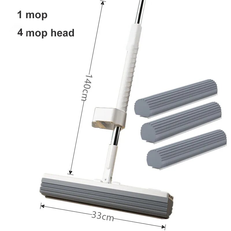 Самоочищающаяся швабра с коллодионом mop total 4 heads