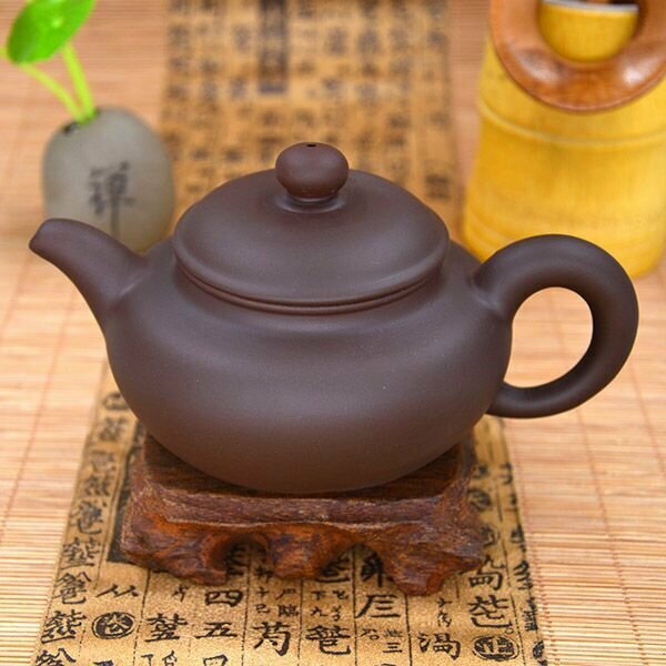 Чайник глиняный "Фангу Ху", коричневый, 500 мл