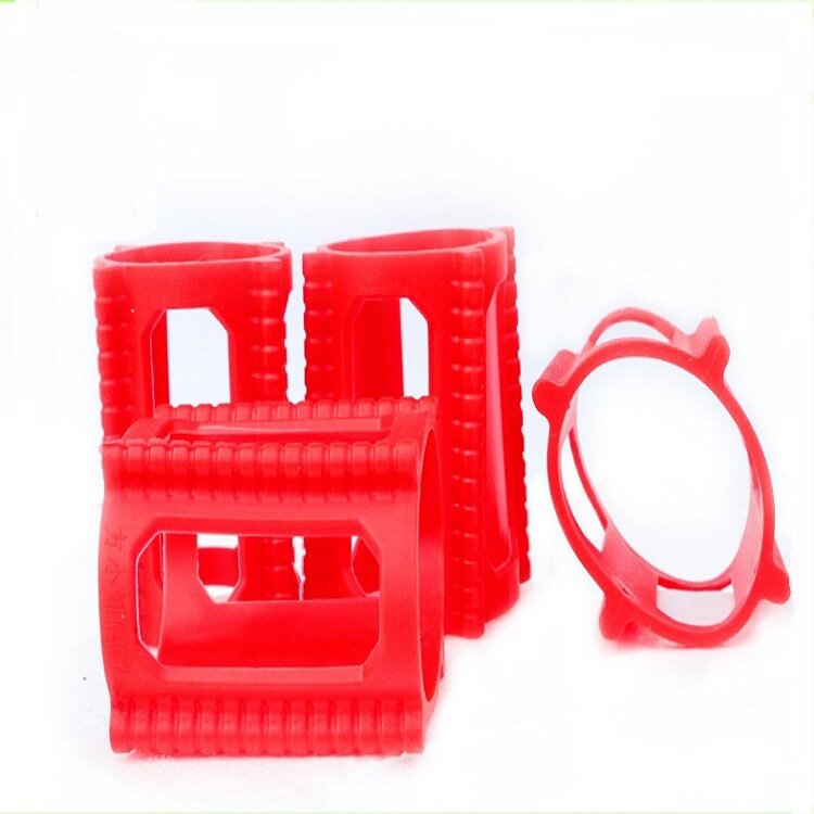 Outdoor skateboard wheel cover dolphin jump fixing aid ollie fixer skateboard practice actuator balance wheel lock (4 A set of red)