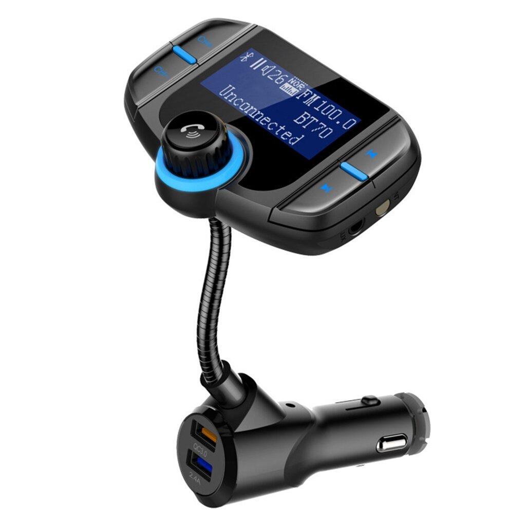 FM-трансмиттер с Bluetooth для автомобиля, громкая связь, MP3-плеер