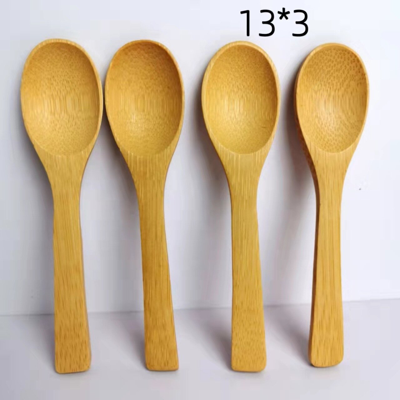 Бамбуковая маленькая ложка бамбуковая ложка для варенья мед кофе длинная ручка для смешивания ложка для мороженого