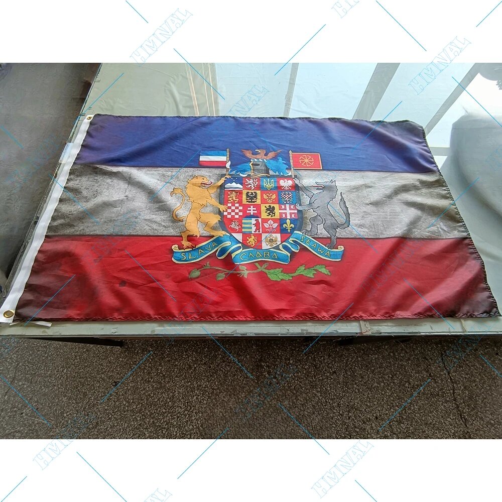 Флаг Славянский герб 3х5 футов HMNAL 90x150 см