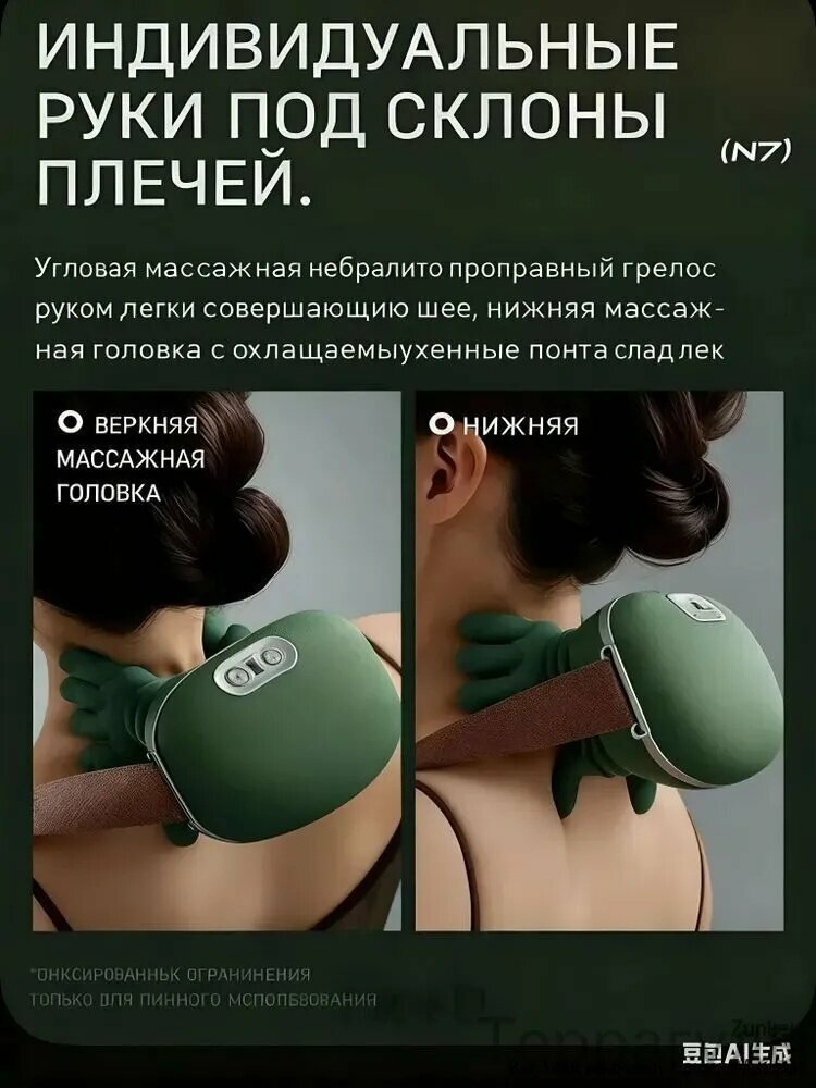 Акупрессурный массажер для шеи и спины