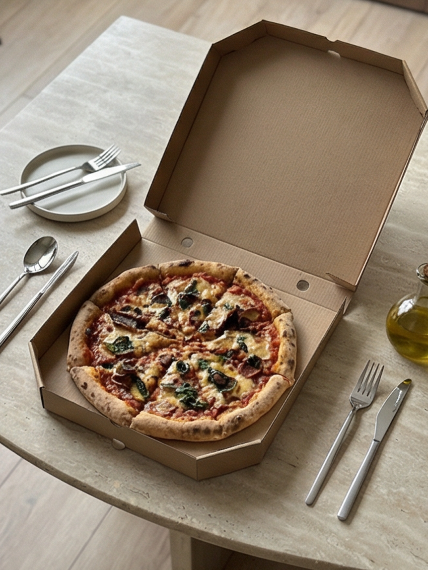 Картонная коробка для упаковки 350X350X45 цвет крафт 10 штук