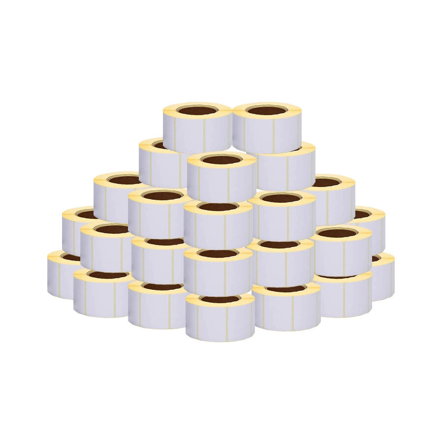 Термоэтикетки самоклеящиеся Lux-Paper 58х60мм, втулка 40мм, 500 шт. (24 рулона) ТермоТОП без препринта