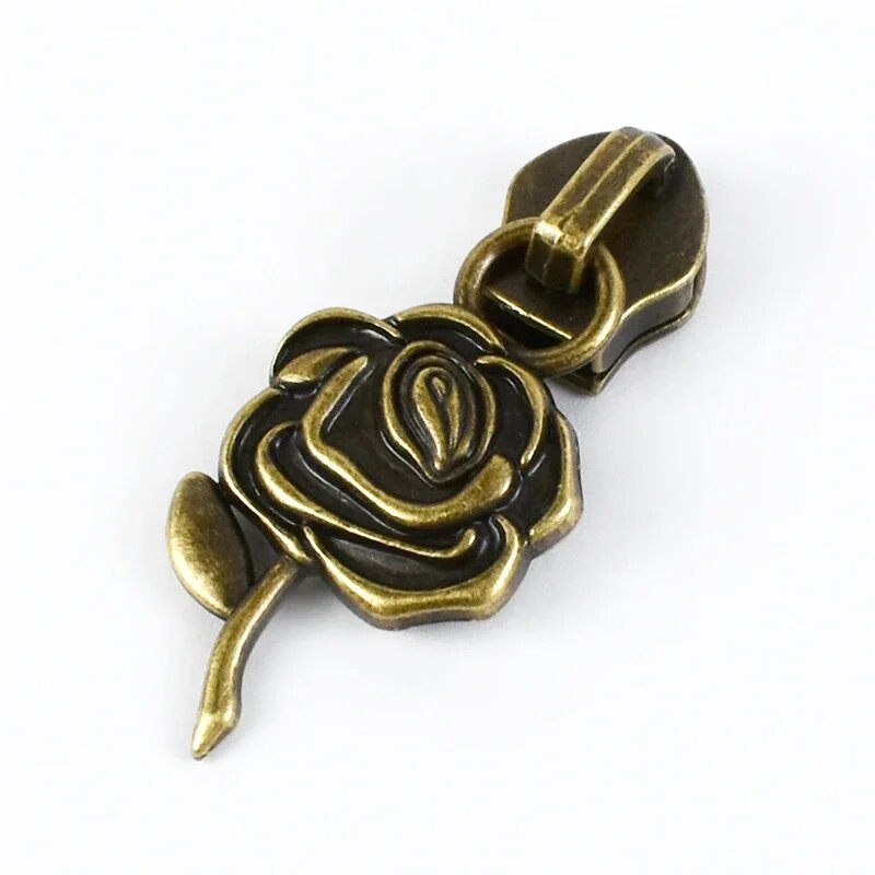Бронзовые бегунки для молнии Meetee 5#, ZT856-Bronze, 5 шт.
