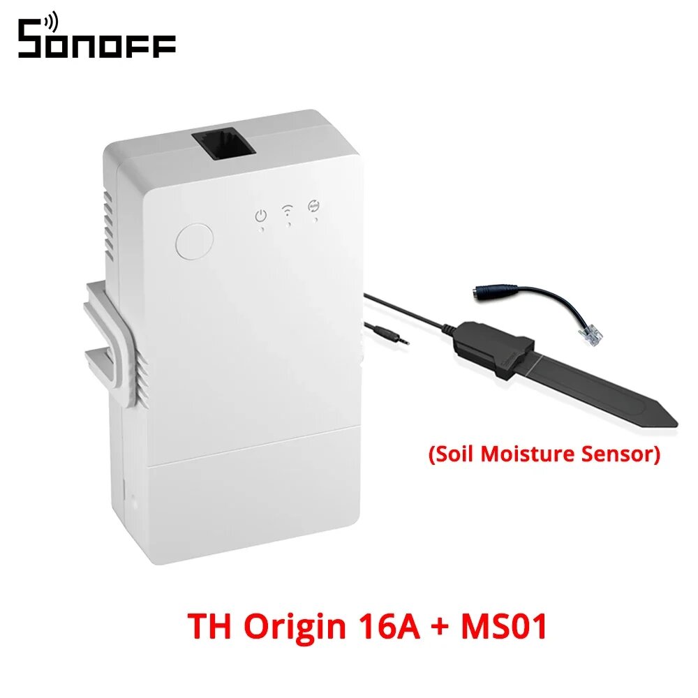 SONOFF TH Origi THR316/320 Wi-Fi выключатель с датчиком температуры и влажности 16A MS01