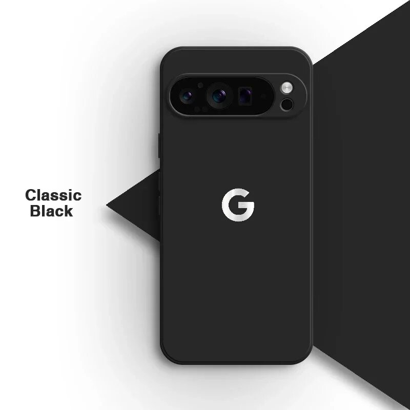 Оригинальный Защитный Чехол Из Жидкого Силикона Для Google Google Pixel 6 Pro, Черный, Classic Black