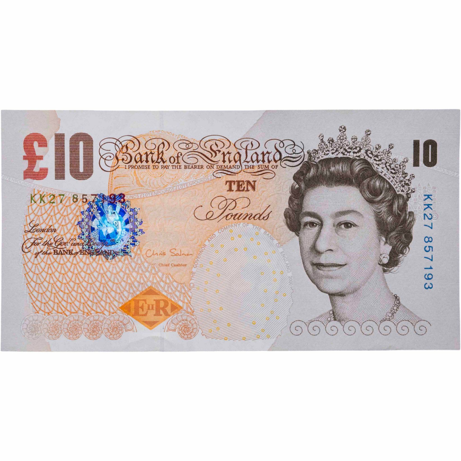 Англия 10 фунтов 2000 Pick 389d