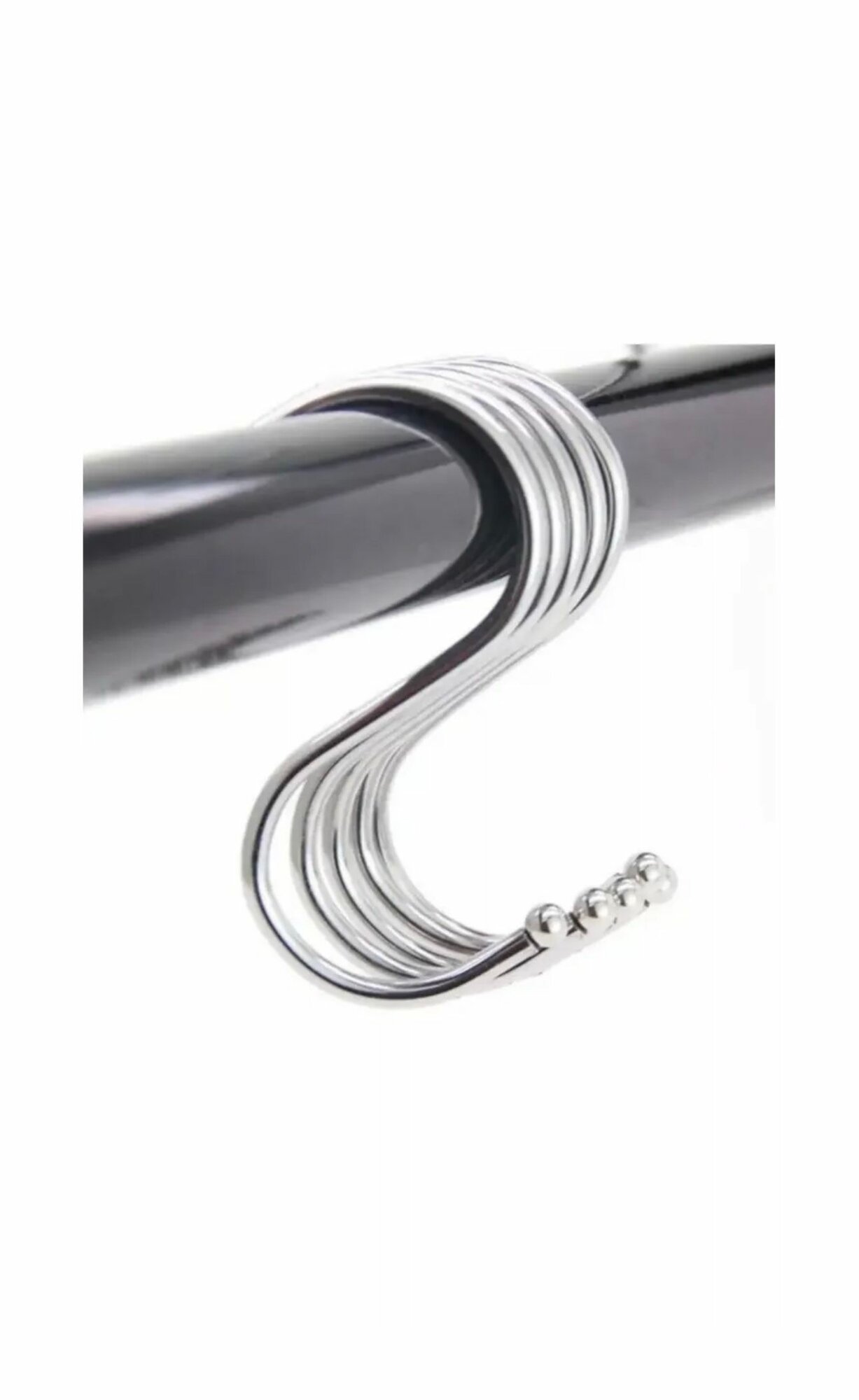 Крючки для рейлинга на кухню 5 шт металлические, S-образные крючки для кухонных принадлежностей, полотенец и посуды