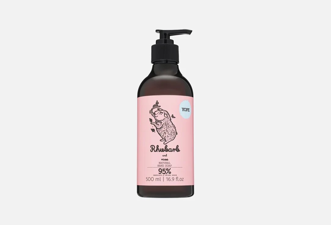 YOPE Rhubarb And Rose Мыло для рук 500 мл