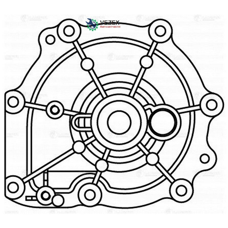LUZAR LWP 0319 Насос водяной для а/м ГАЗель Next (22-)/ГАЗель NN (22-) 2.5D [G] (LWP 0319)