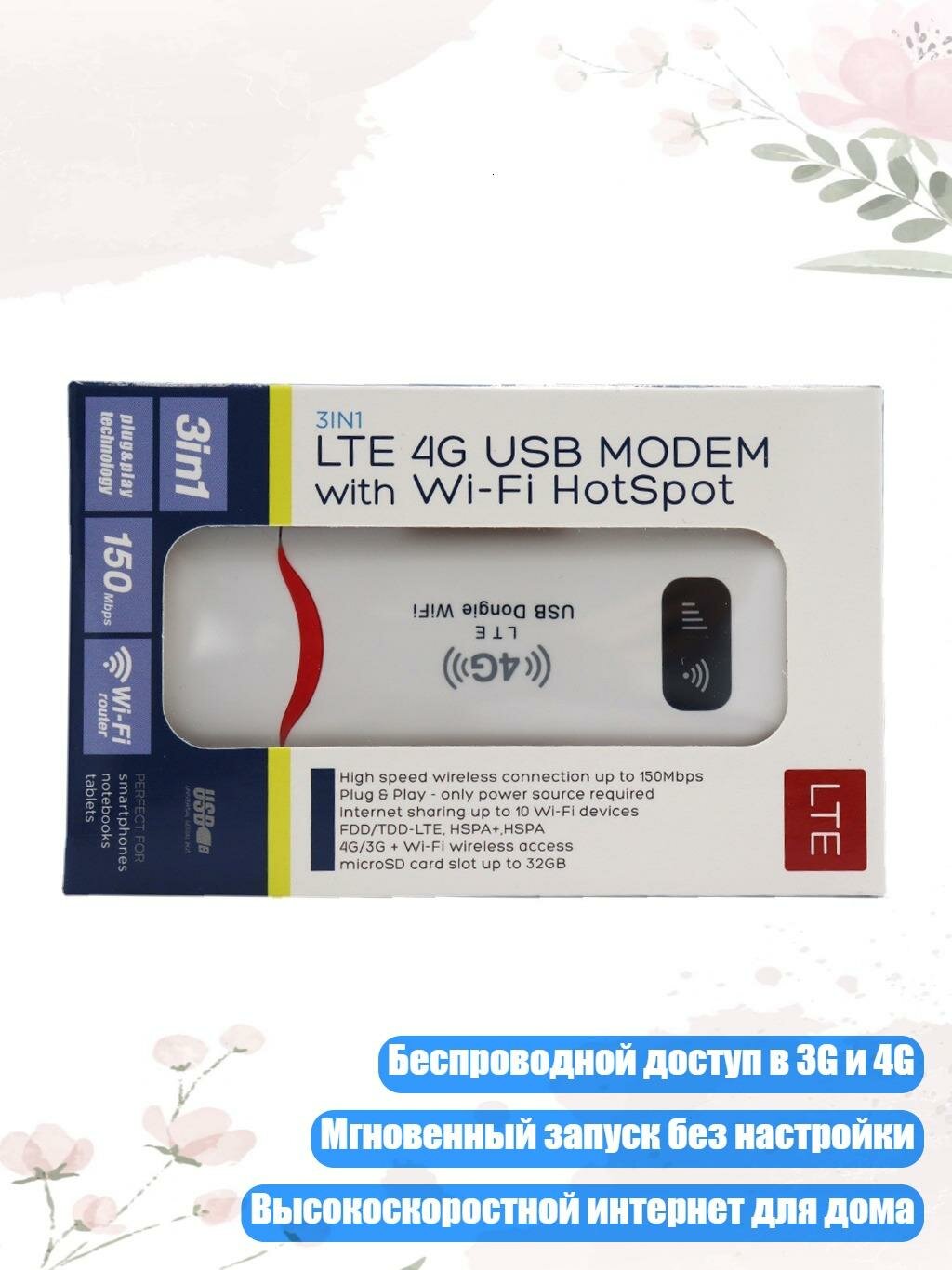 Портативный 4G LTE-роутер