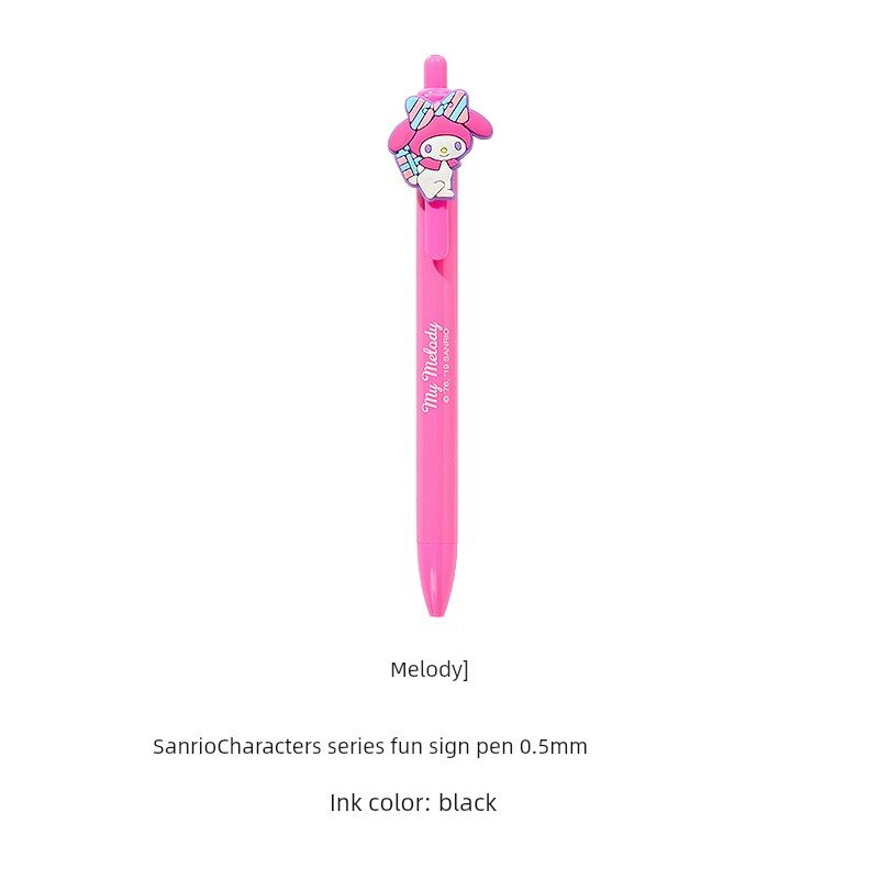 Ручка-гель Miniso Sanrio Cinnamoroll Fun: милая, стильная, с выдвижным механизмом, My Melody Мелоди-4 упаковки_0,5