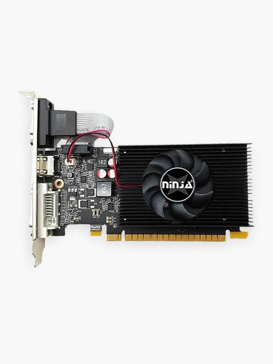 Видеокарта Ninja (Sinotex) GT710 4G DDR3 64BIT DVI HDMI VGA 1FAN RTL