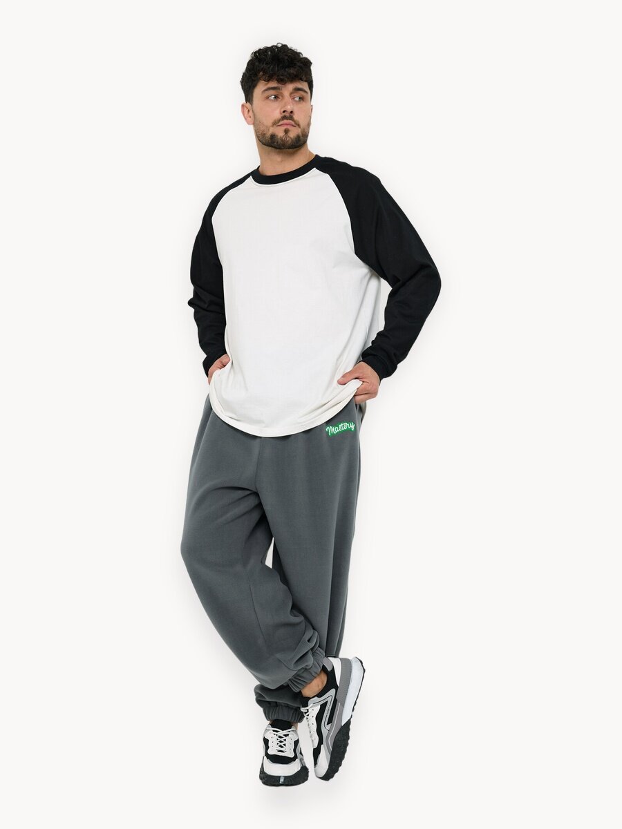 Брюки спортивные флисовые теплые , оверсайз мужские/женские