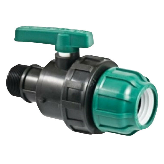 Кран шаровый ПНД POELSAN 40х1" НР