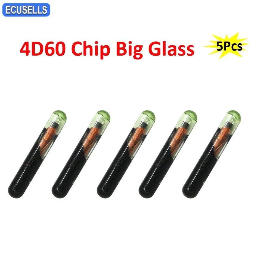 Ecusells 5 шт./лот 4D ID60 стеклянный транспондер чип 4D 60 4D60 Большой Стеклянный Автомобильный ключ чип для Ford Connect Fiesta Focus Ka Mondeo