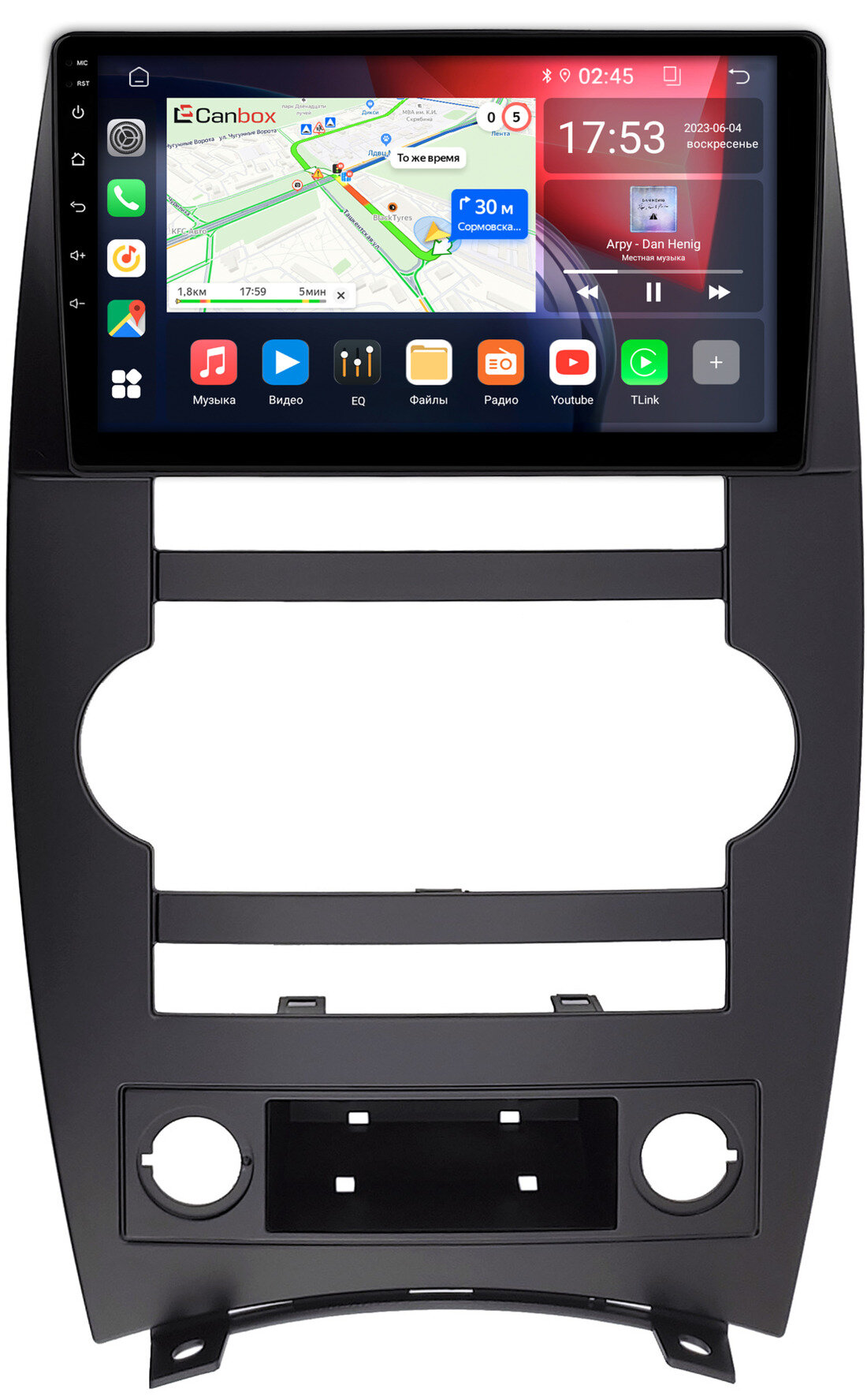 Штатная магнитола Canbox RS9-1195 для Jeep Commander 2008-2010 1.5/32 Android 10 (IPS, DSP, CarPlay)