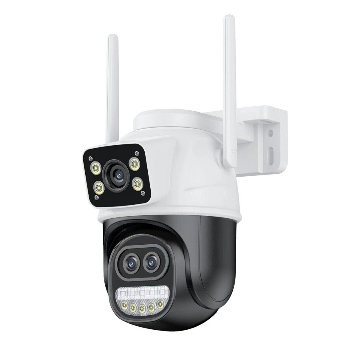 ICSEE Двойной экран 9 МП 5Х зум HD WiFi Дуальный камерный беспроводной домашний видеокамера безопасности черно-белый