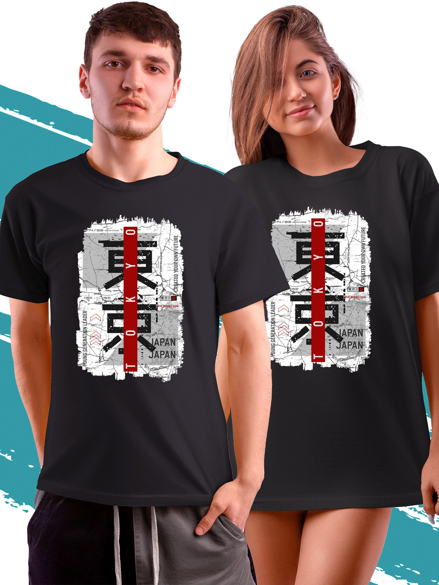 Футболка Токио и иероглифы Токио Япония Japan