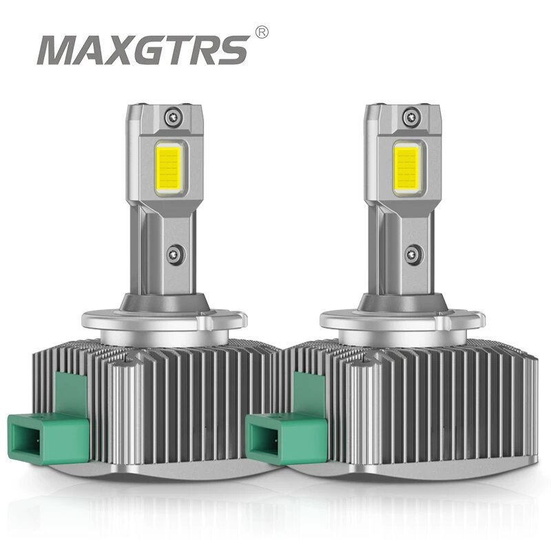 MAXGTRS D3S Светодиодные фары HID D1S D2S D4S D5S D8S D1R D2R D3R Turbo LED 24000LM Двусторонний чип CSP 6500K Белый 90 Вт Plug&Play D3S