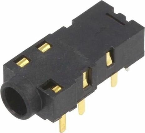 Разъем CLIFF FCR684204R Разъем: оптические (Toslink) + Jack 3,5мм угловой 90 град. THT 1шт