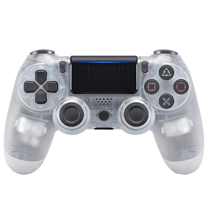 Black Myth: Wukong PC Двойная вибрация PS4 контроллер Беспроводной Bluetooth геймпад для Steam — Прозрачный белый