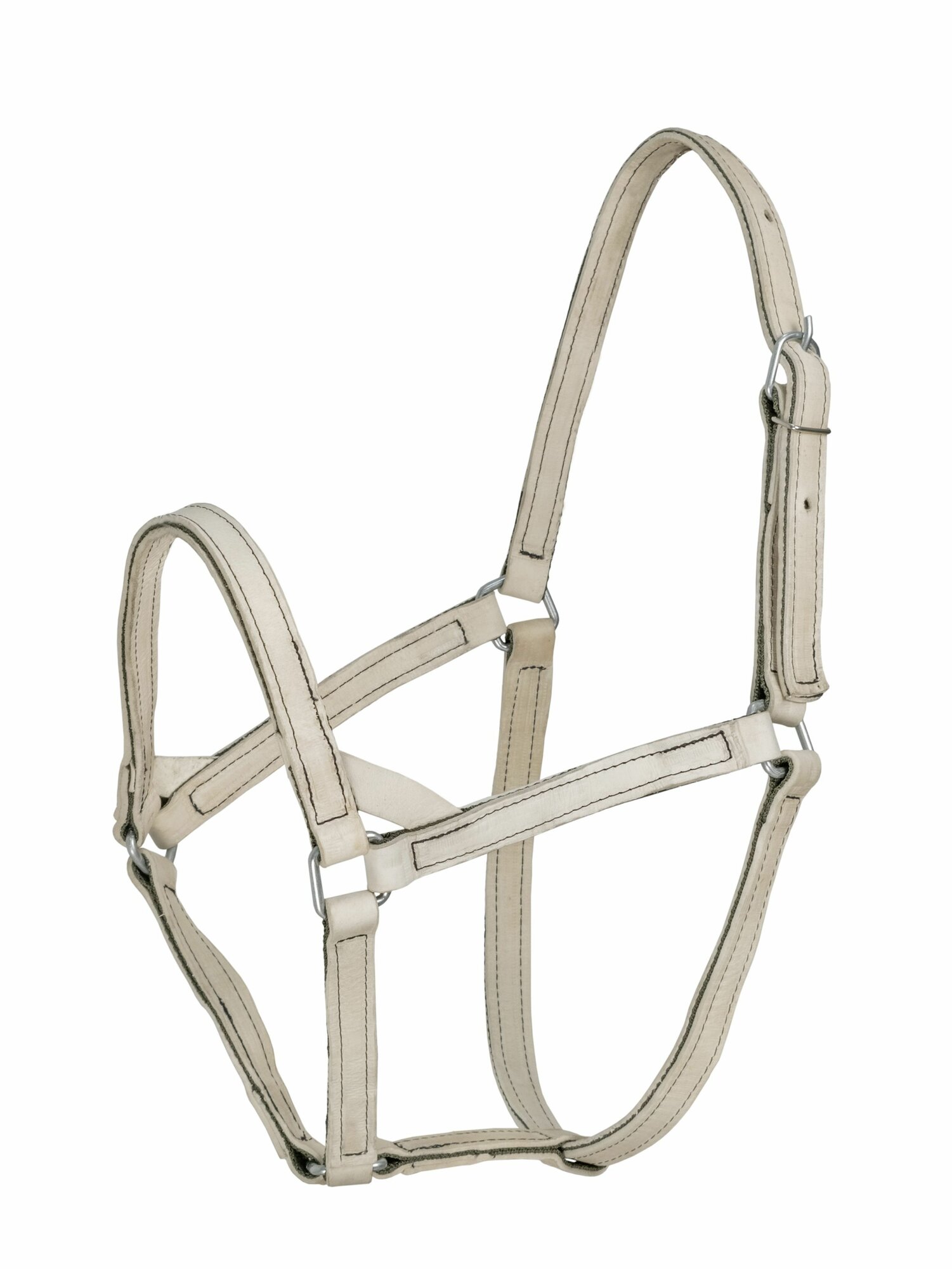 Недоуздок для лошадей сыромять усиленный, недоуздок без повода REITER 20 мм