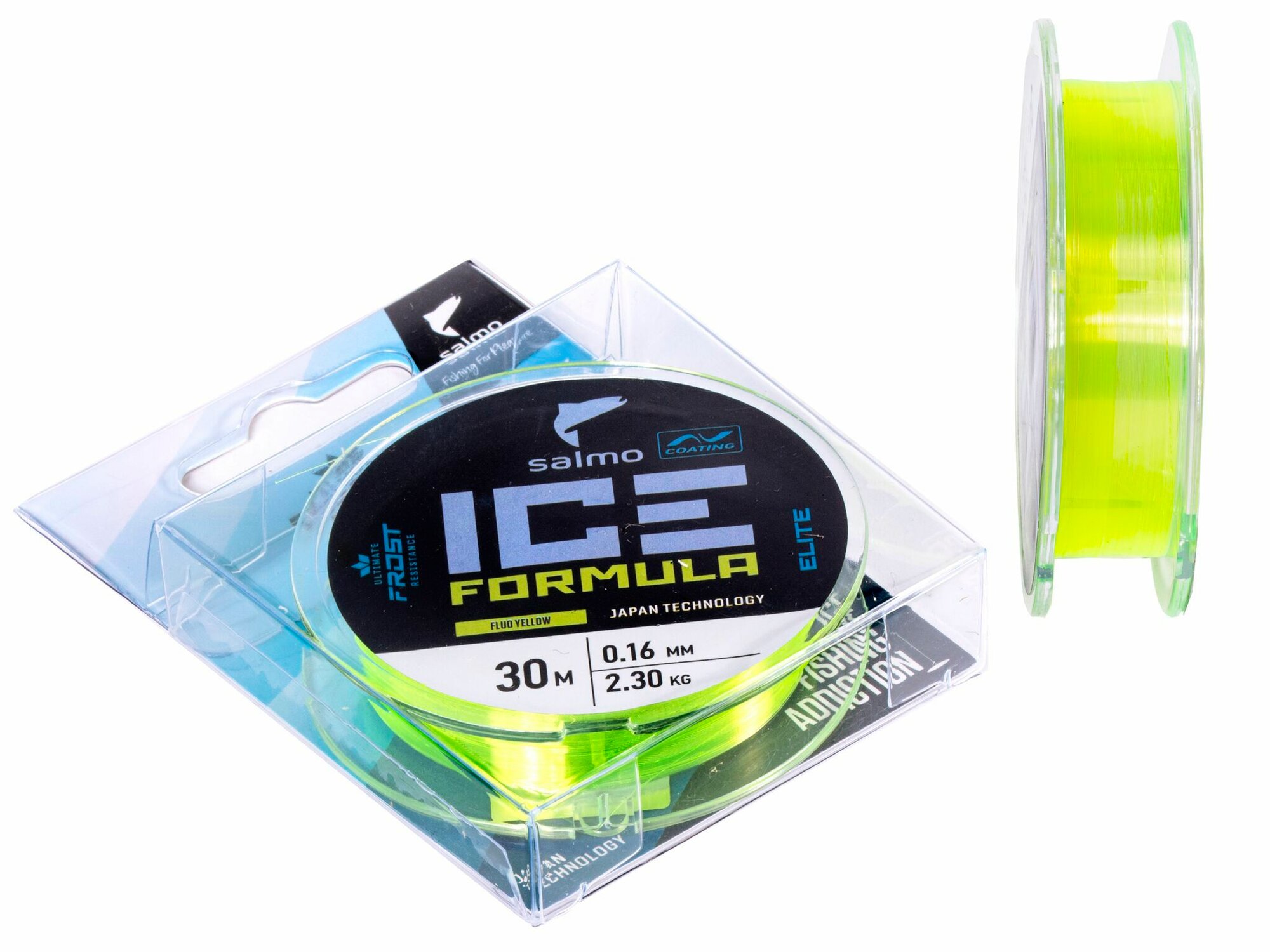 Леска монофильная зимняя Salmo Elite ICE FORMULA Fluo Yellow 030/016