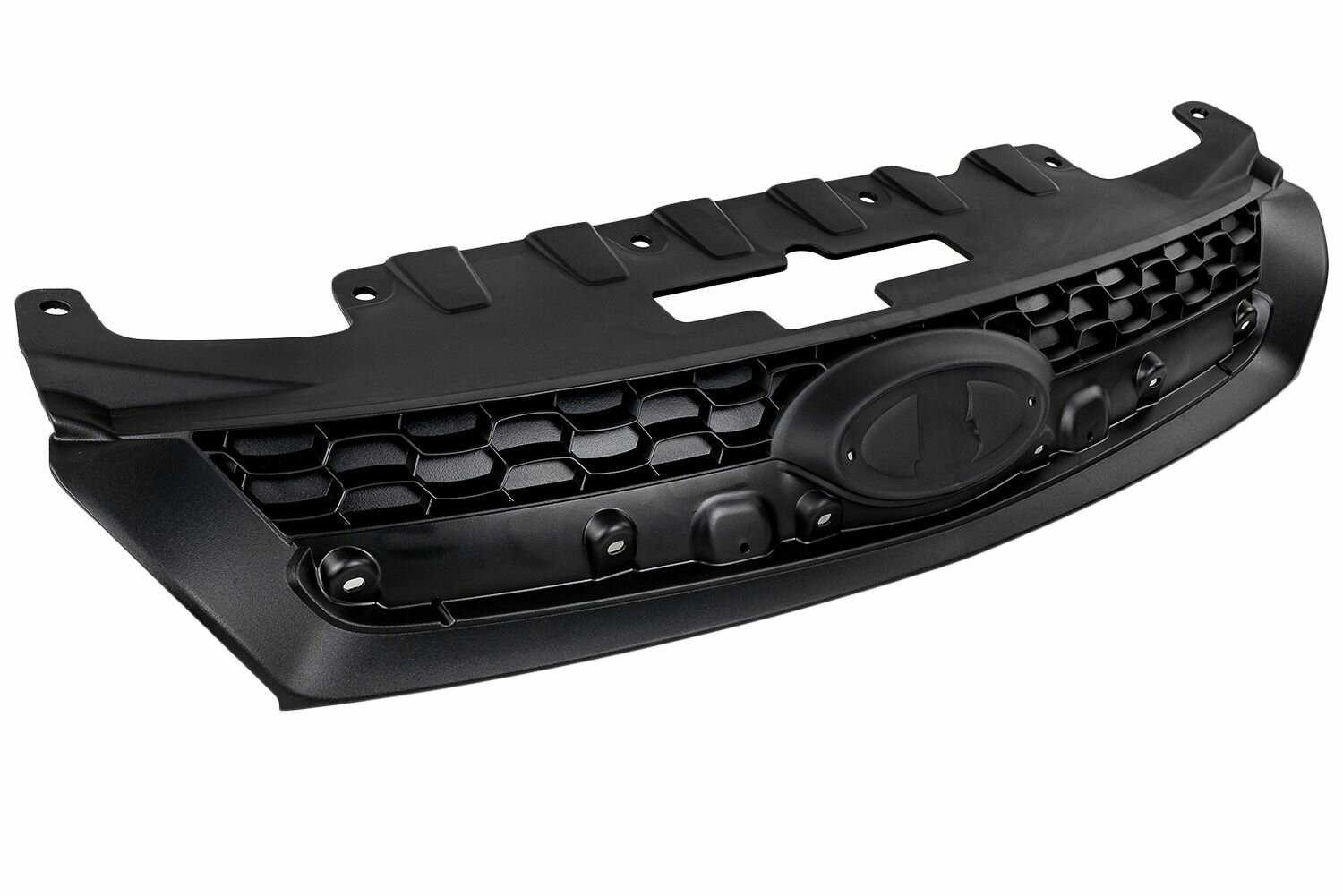 Решетка бампера верхняя без значка и молдинга для Лада Калина 2