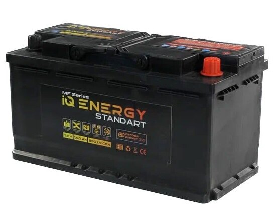 Аккумулятор IQ Energy Standart 100 А. ч 850 А. ч о. п (355х175х190)