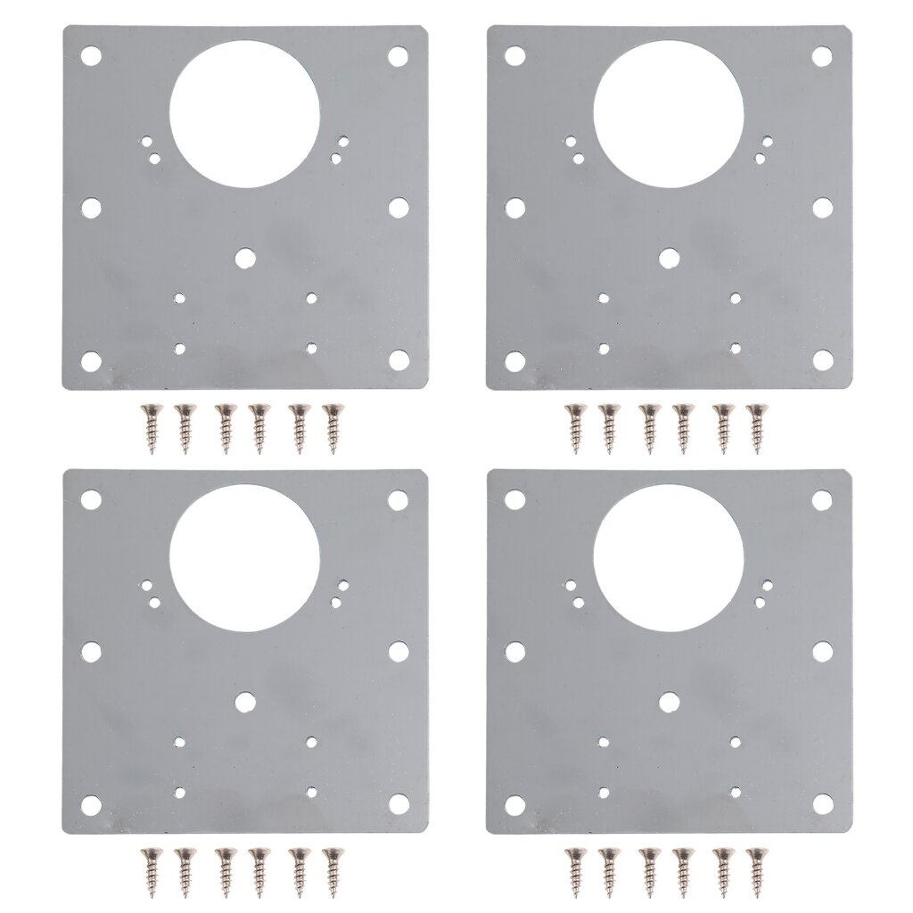 Ремонтная пластина для петли шкафа Ремонтная пластина для петли с отверстием для двери шкафа Ремонт деревянной мебели из нержавеющей стали
