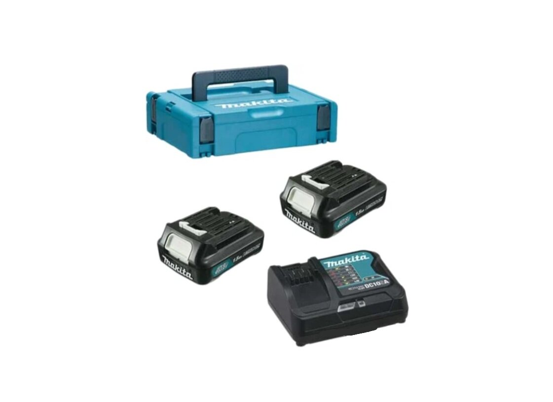 Аккумулятор с зарядным устройством Makita BL1016 + DC10SB (12В/1.5 Ah + 10.8-12В)