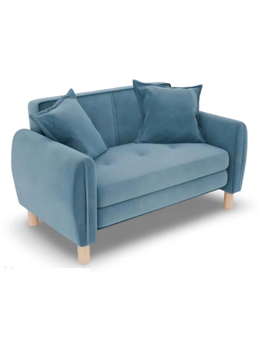 Диван маленький Лиссабон Prime 130см (сп. м.100х195) Велюр