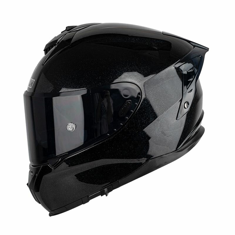 Мотошлем Soman SM961-S Black-Black spoiler XL