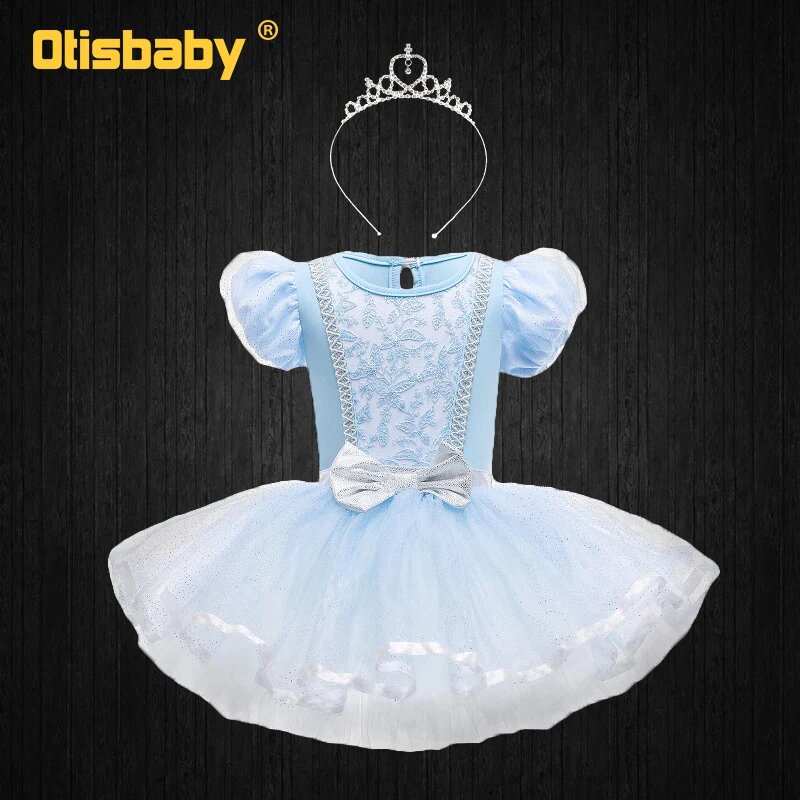 Балетная пачка для маленьких девочек, Белоснежка, Золушка, София, Анна, Эльза, бальное платье, Рождественский костюм, детское праздничное платье принцессы Belle Alice