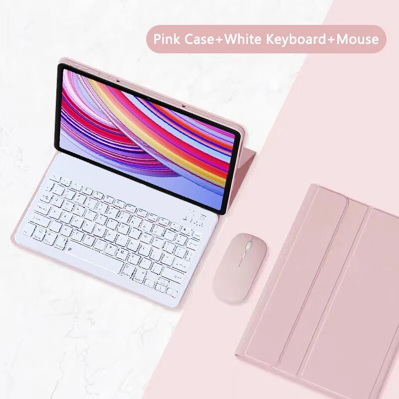 Чехол с клавиатурой для Xiaomi Redmi Pad Pro 12,1 дюйма 2024, чехол для Xiaomi Xiaomi Poco Pad 12.1 2024 дюйма, чехол для планшета с клавиатурой, Русская клавиатура