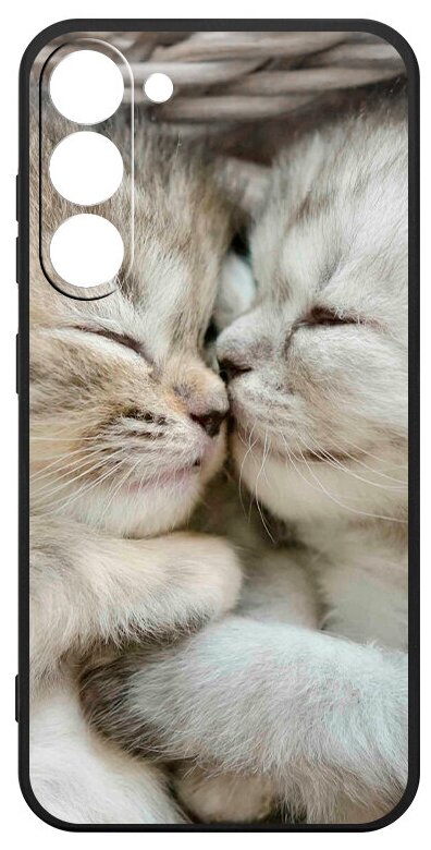 Силиконовый чехол для Samsung Galaxy S23+ DF sCase-153 (black) Art120