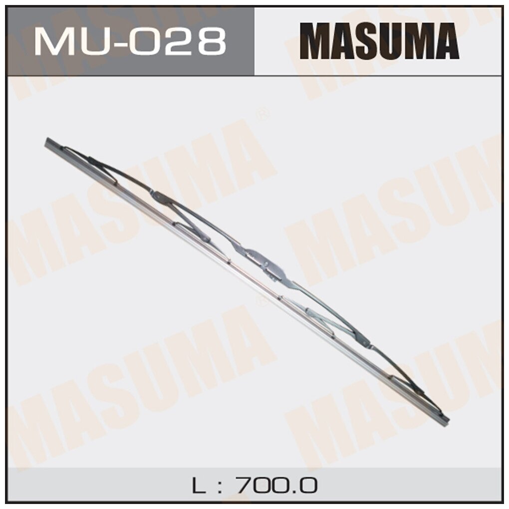 Щетка стеклоочистителя каркасная MASUMA 28"/700 мм крюк Nano Graphite