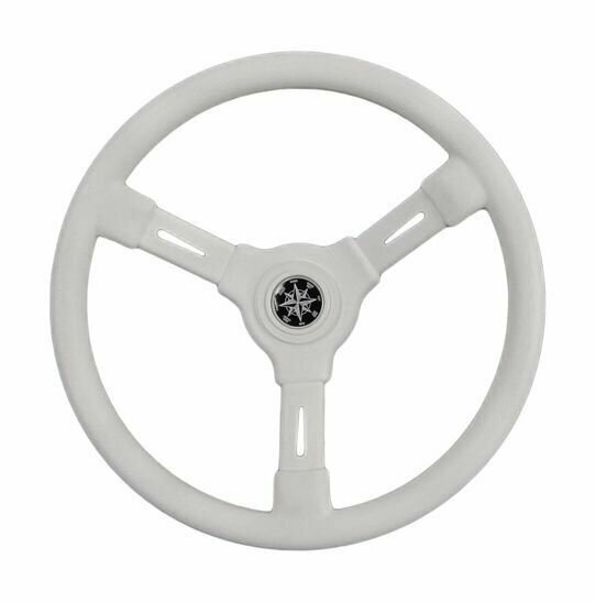 Рулевое колесо RIVIERA белый обод и спицы д. 350 мм, Италия