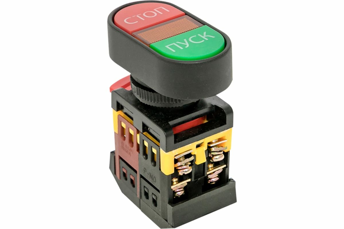 EKF APBB-22N кнопка пуск-стоп овальная 220В NO+NC PROxima pbn-apbb-o для промышленных узлов