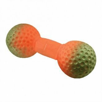 Зооник Игрушка для собак, гантель, винил, вафельная, малая