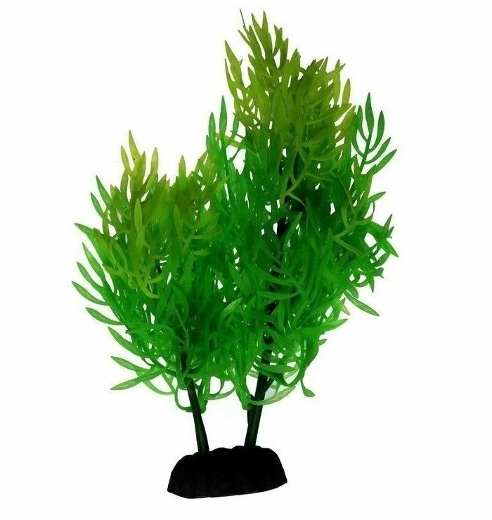 Homefish Растение для аквариума со светящимся эффектом Green, 19 см