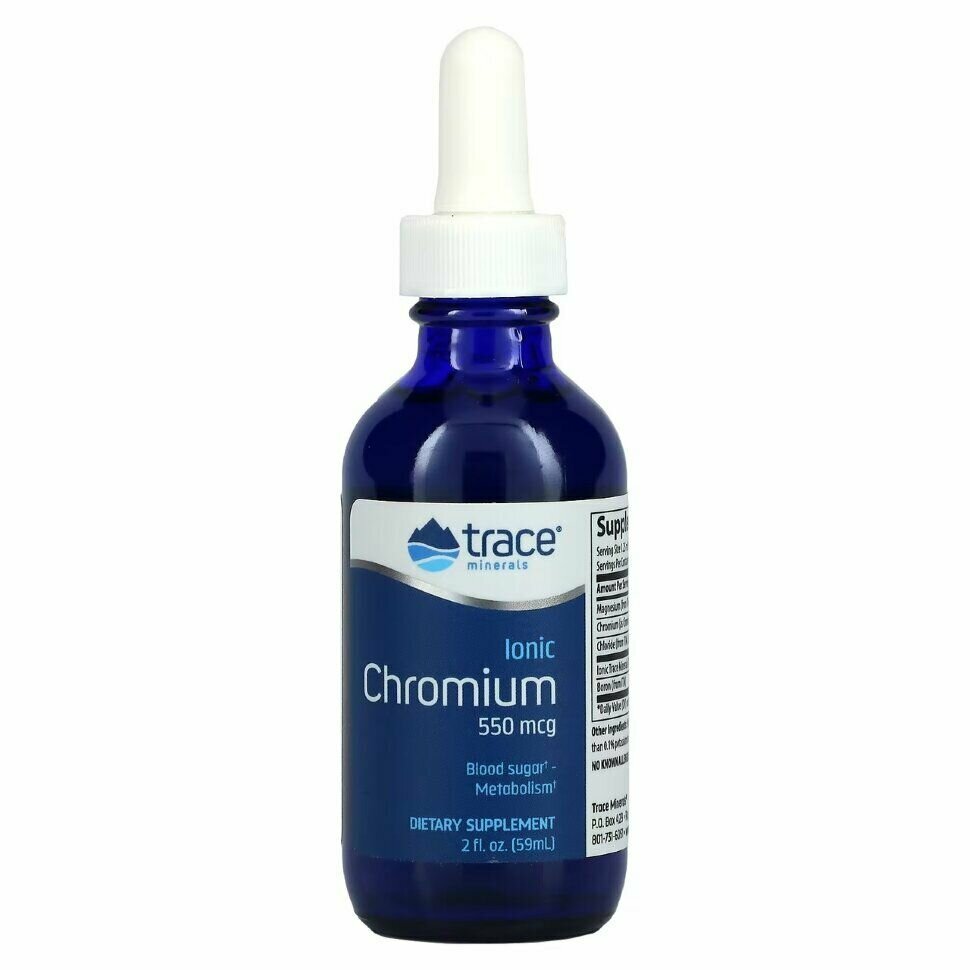 Trace Minerals Хром пиколинат liquid Chromium 550 mcg 59 ml