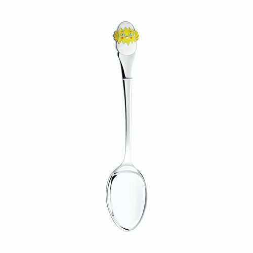 Ложка серебряная детская цыпленок