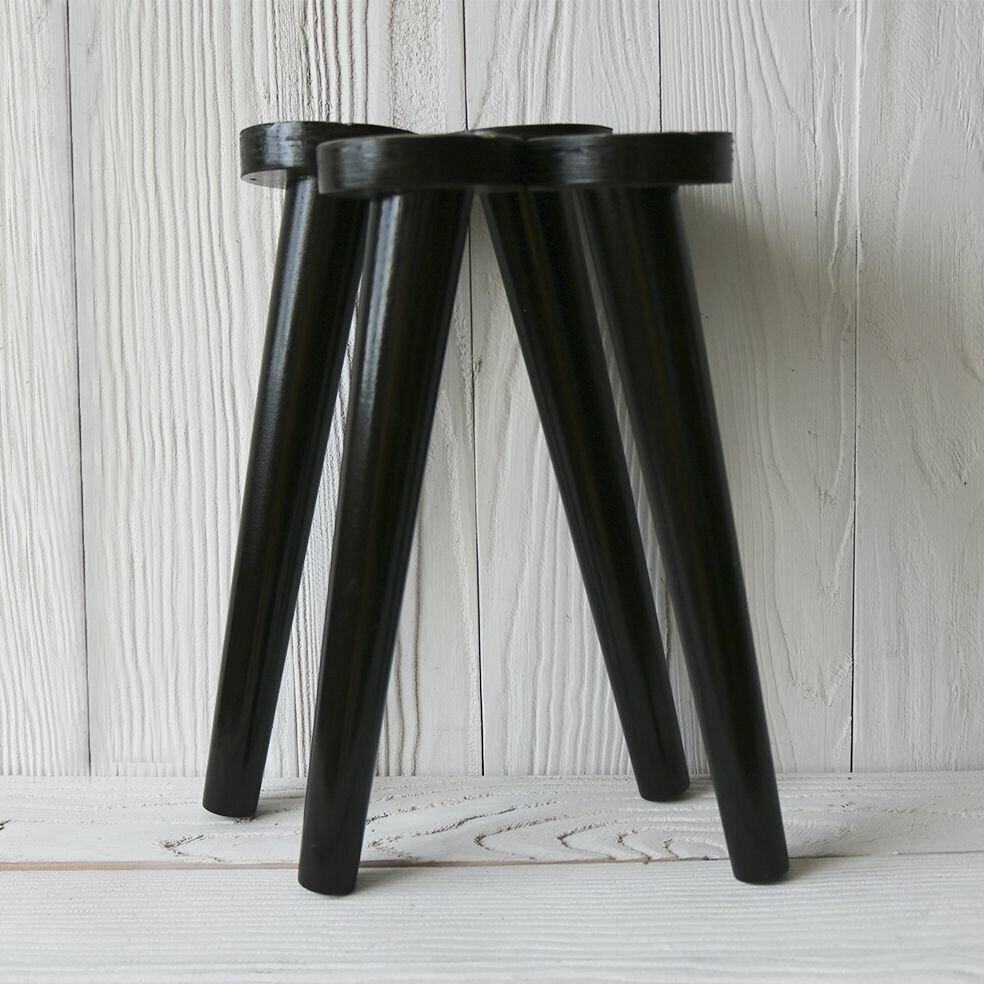 Деревянные наклонные ножки для пуфиков, банкеток, тумб, консолей / высота 300 мм / комплект из 4 штук